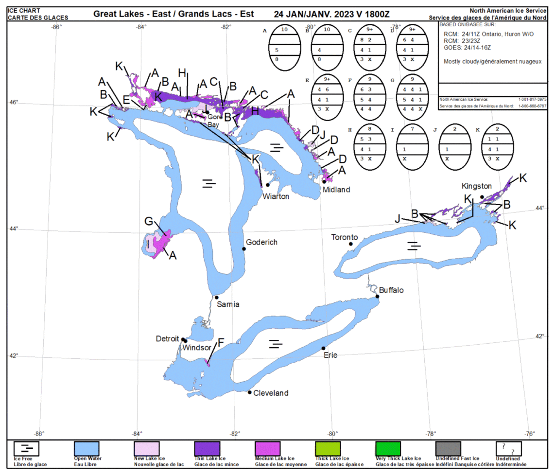 Find ice data - GLOS